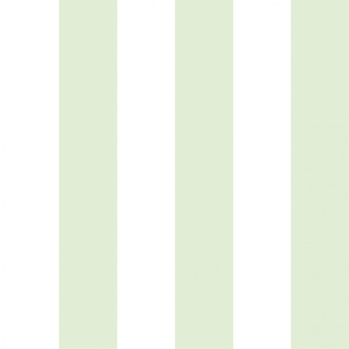 Mintgrønne og hvide striber - Køb flot bred stribet tapet i mint grøn